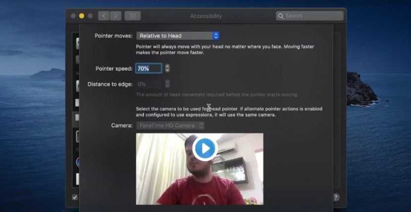 Mac позволяет двигать курсор поворотом головы